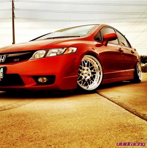 JLine Wheels Perfect this Red Honda Civic Sedan – Vivid Racing News
