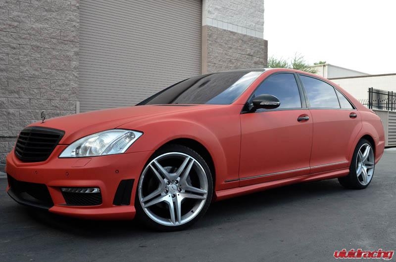 Custom Mercedes S550 Matte Red with S63 Style – Vivid Racing News