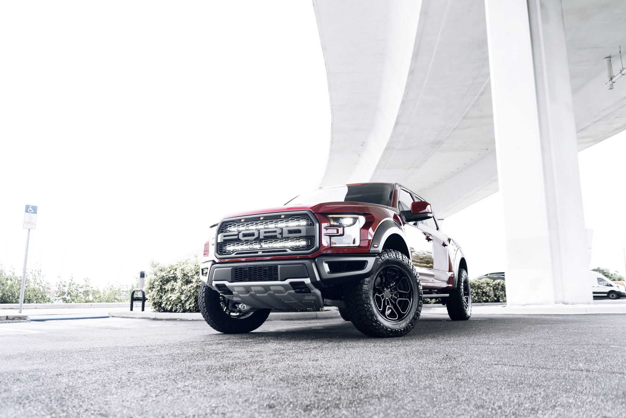 Gen 2 Raptor Equipped with Custom Rotiform Forged HUR Wheels - Vivid ...