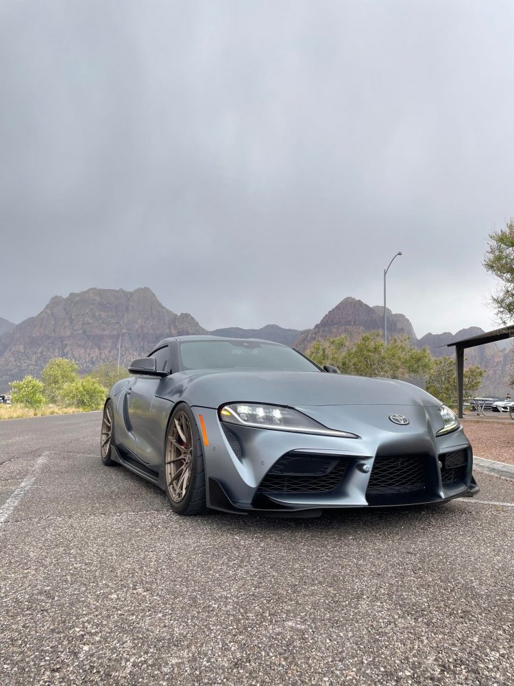 Toyota Supra MK5 Lowered with VR Forged D03-R in Bronze - Vivid Racing News
