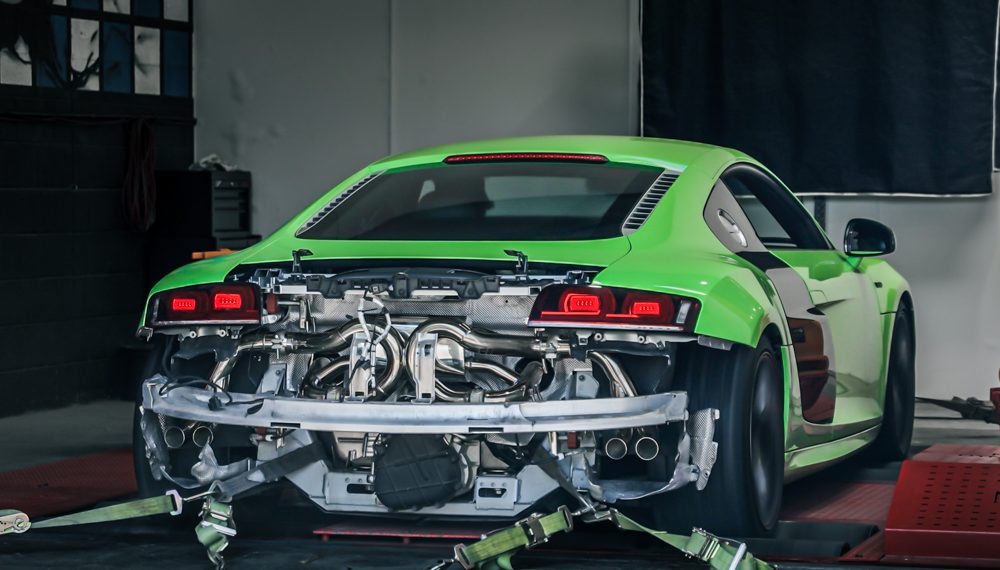 Audi V10 R8 Gets a Major Make Over with Fi Exhaust and VR Tuned ECU ...