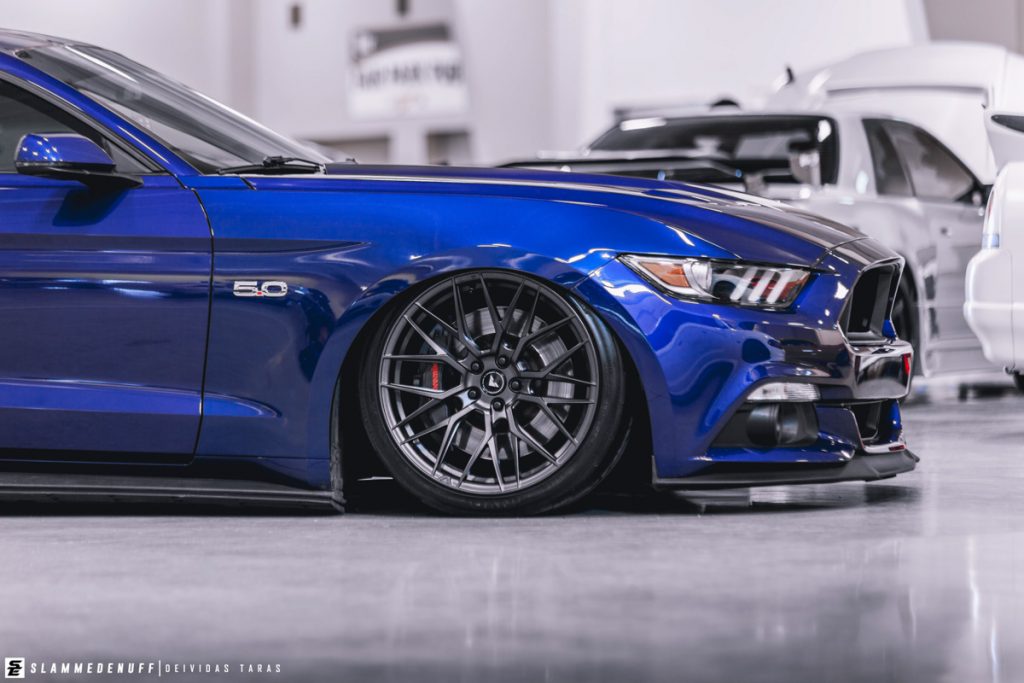 Customer Spotlight: Bagged Mustang S550 on Vorsteiner V-FF 107 Wheels ...