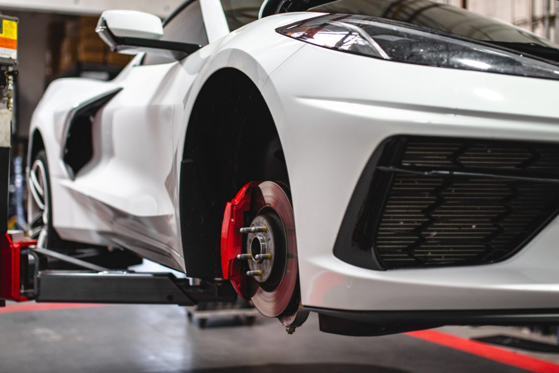 How To Install Corvette C8 Lowering Collars - Vivid Racing News