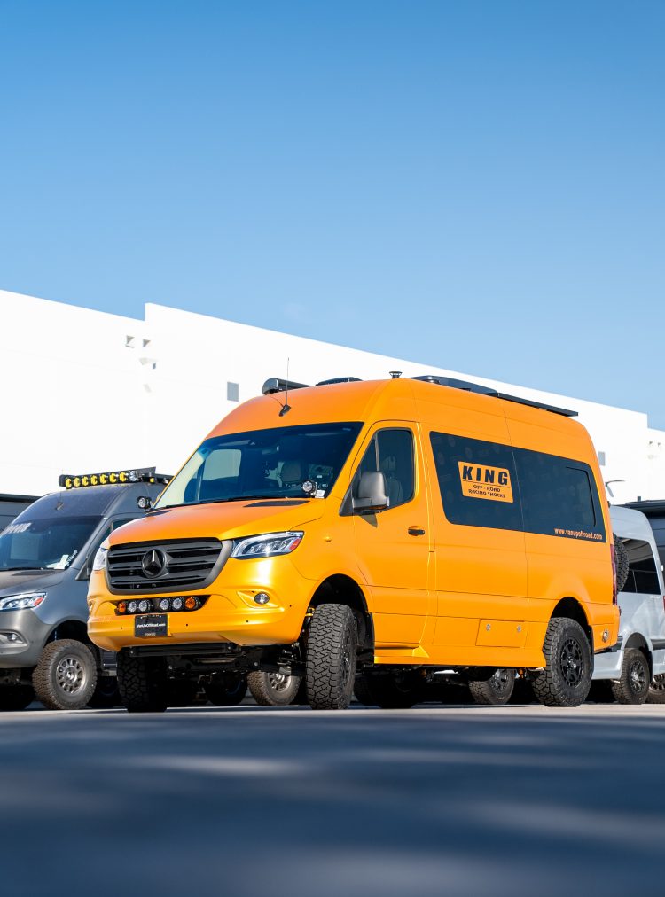 VanUp Custom Mercedes Sprinter Overland Build on VRForged Wheels ...