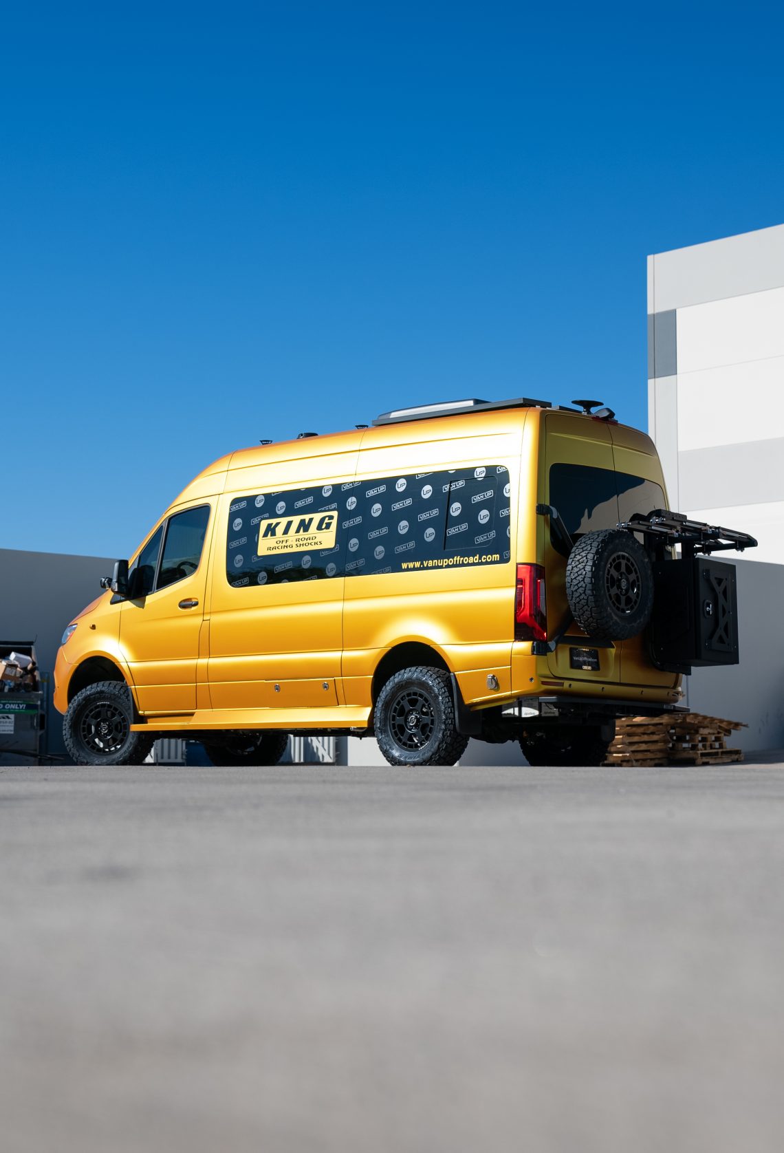 VanUp Custom Mercedes Sprinter Overland Build on VRForged Wheels ...