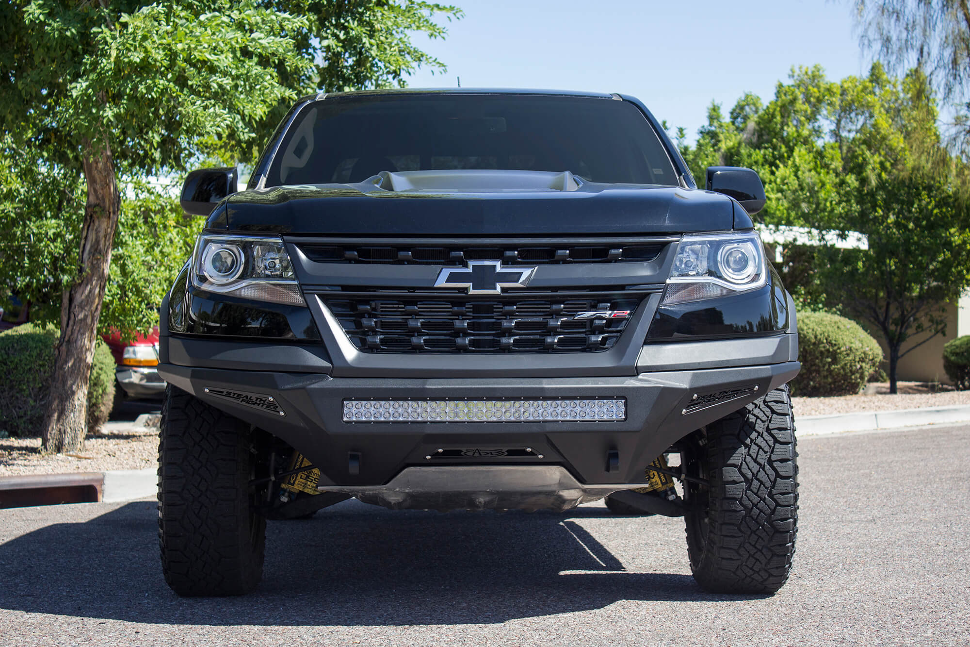 Addictive Desert Designs Stealth Fighter Chevy ZR2 Colorado Bumpers Now ...