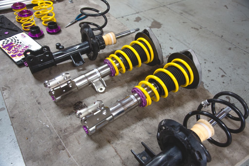 KW Coilovers Install on Mercedes CLA45 - Vivid Racing News