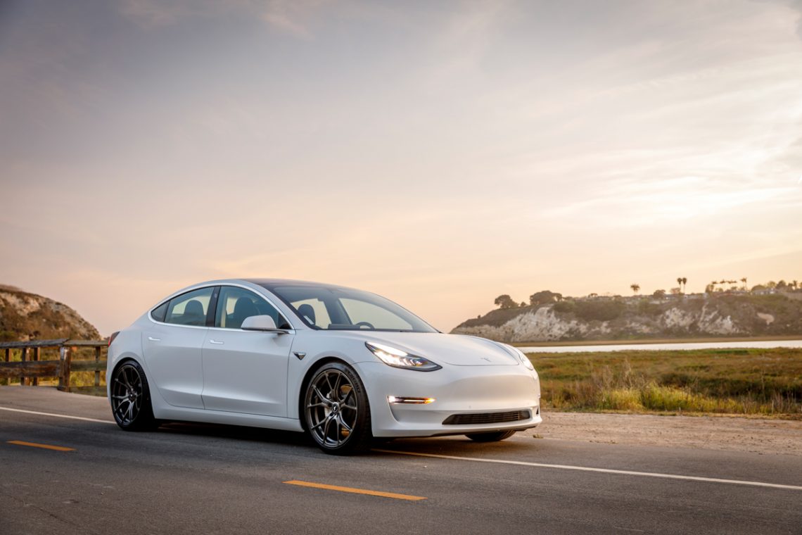 Tesla Model 3 with Vorsteiner V-FF 103 Wheels Photoshoot – Vivid Racing ...