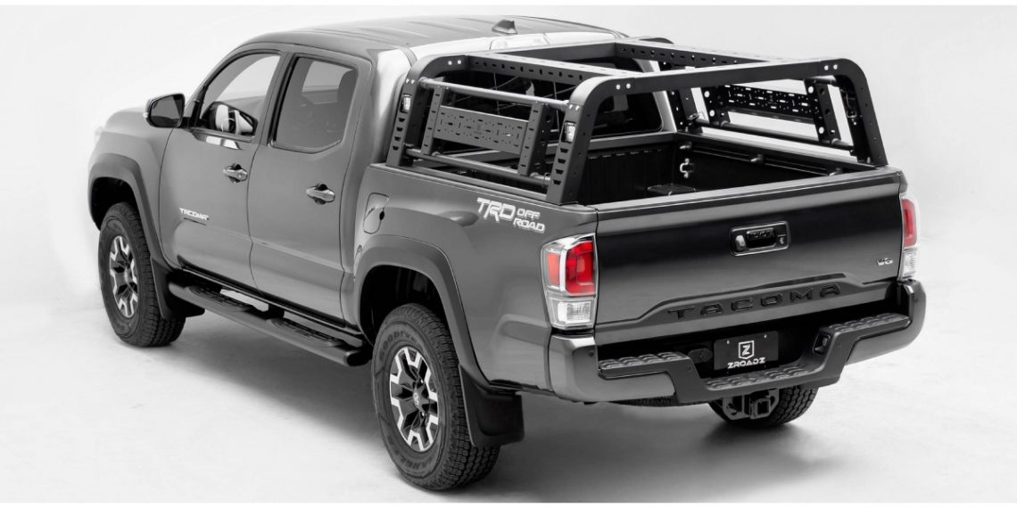 New ZROADZ Toyota Tacoma Overland Access Rack With Side Gates – Vivid ...