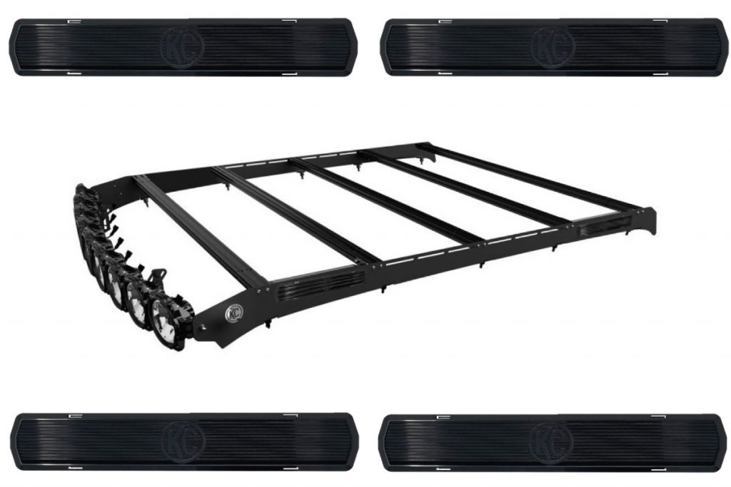 New KC HiLiTES M-Rack Kit With Light Bar and Side Plates for Ford F-150 ...