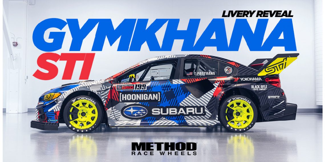 Travis Pastrana's Gymkhana STI Reveal with Livery and Method Wheels ...