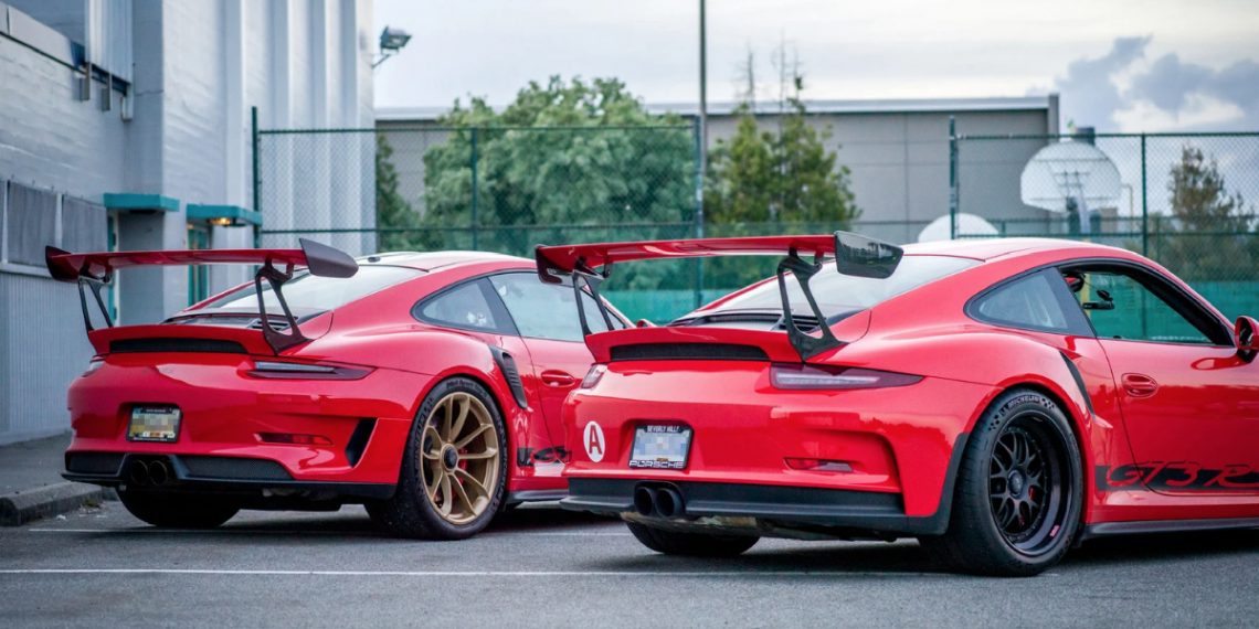 New Salter Aero Carbon Fiber Wing Risers for Porsche 911 GT3 RS - Vivid ...