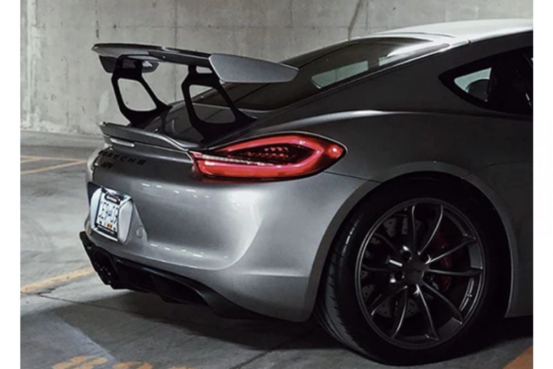 New Salter Aero Wing Risers V2 for '16-'20 Porsche Cayman GT4 (981 ...