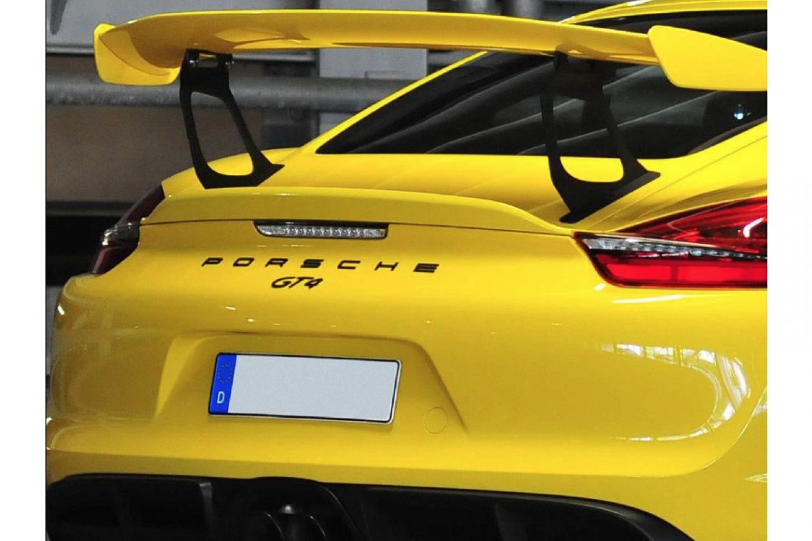 New Salter Aero Wing Risers V2 for '16-'20 Porsche Cayman GT4 (981 ...