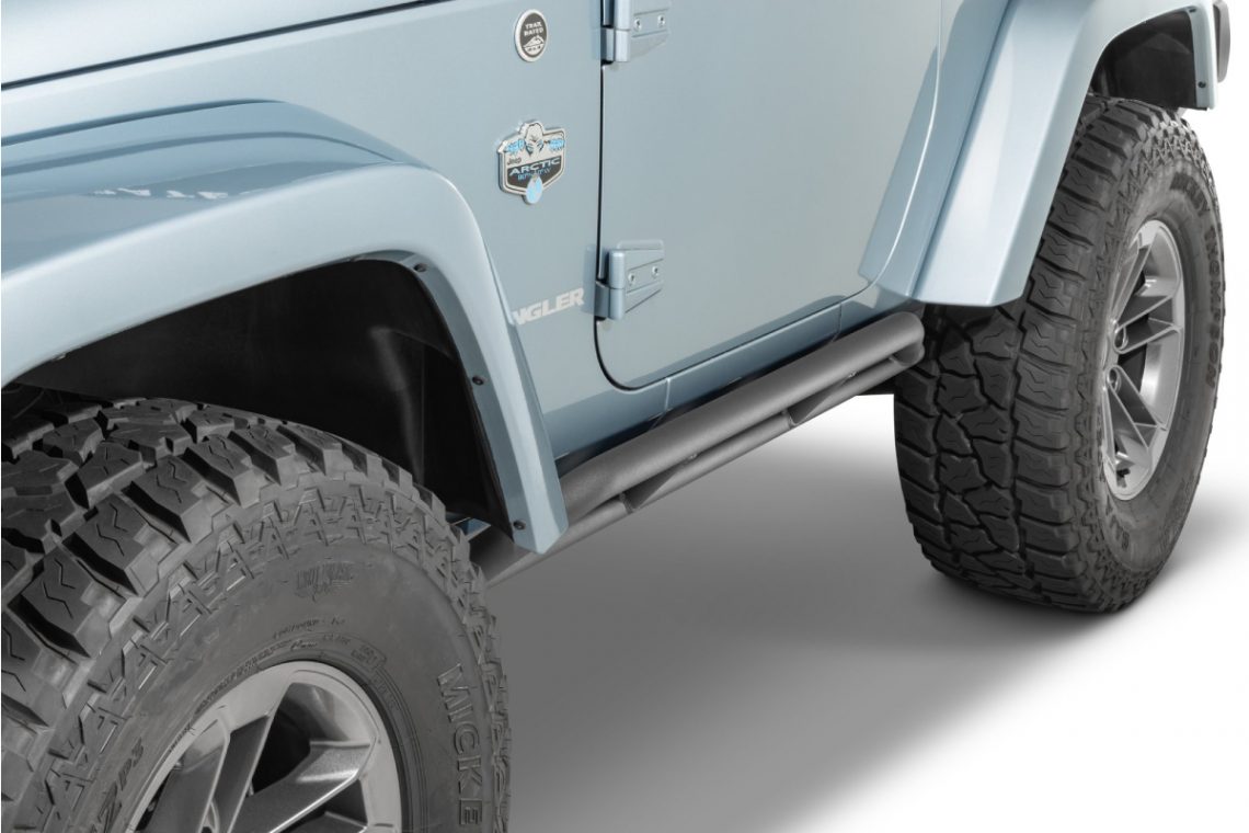 Quadratec Heavy Duty Rocker Guards for '07-'18 Jeep Wrangler JK 2-Door ...
