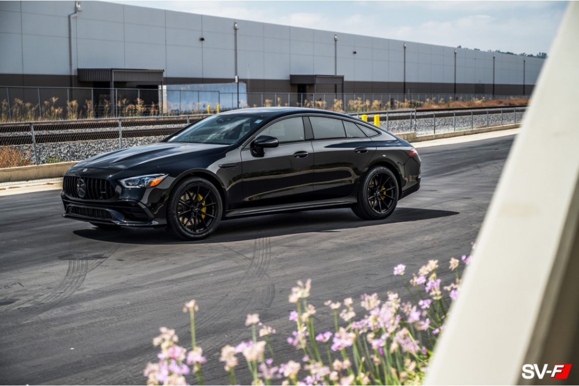 Mercedes-Benz AMG GT 53 on New Gloss Black Savini SV-F4 Wheels - Vivid ...