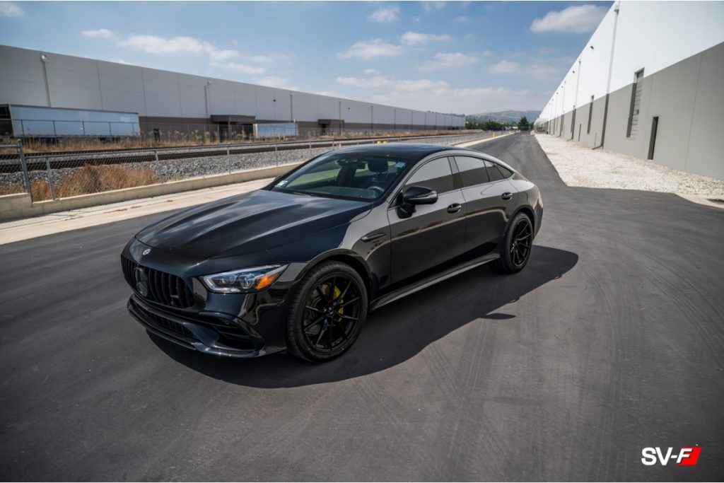 Mercedes-Benz AMG GT 53 on New Gloss Black Savini SV-F4 Wheels - Vivid ...