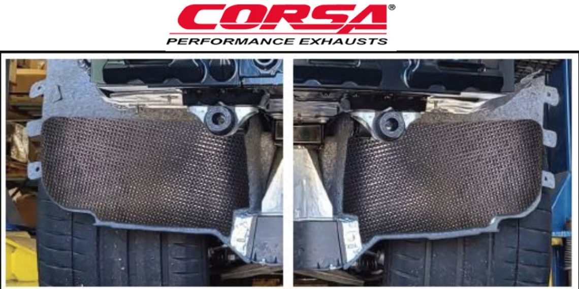 Corsa Releases New Black Out Heat Shield for 2020-2021 Corvette C8 ...