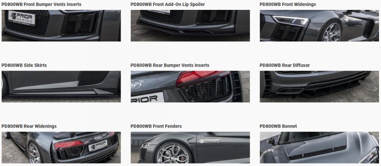 Prior Design Full Aerodynamic Widebody Kit for the Audi R8 (PD800WB ...