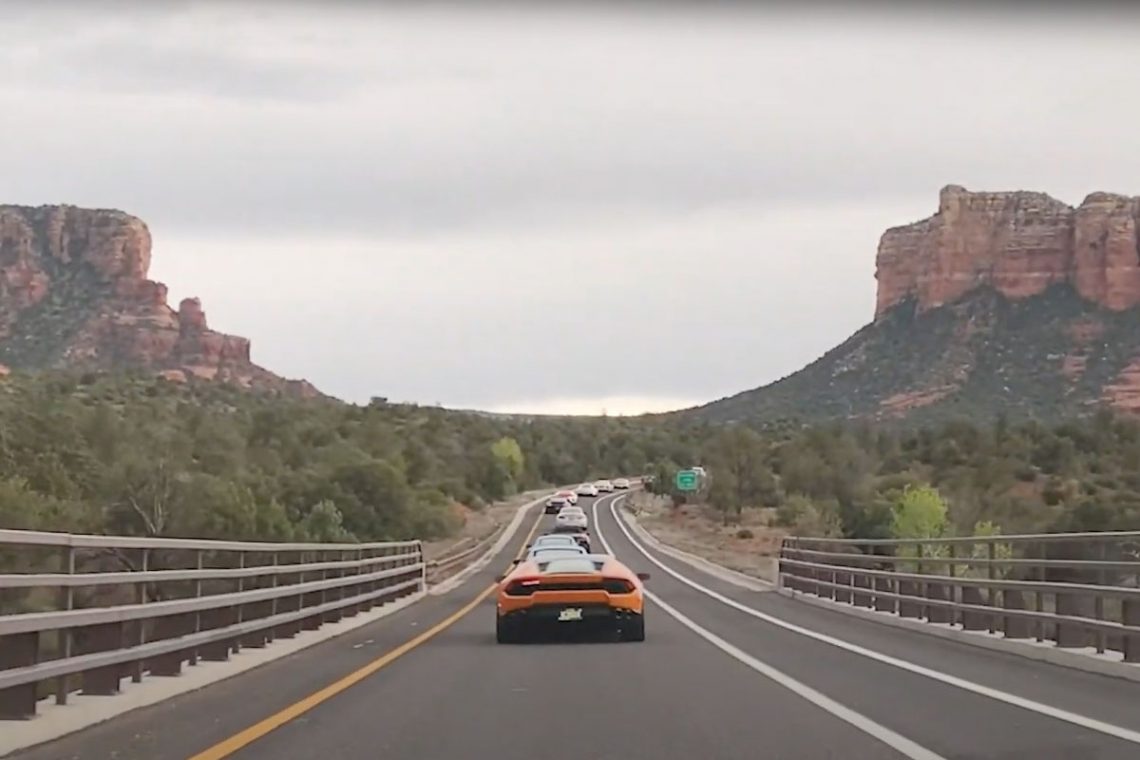 PHX Driven Supercar Rally From Scottsdale to Sedona, Arizona, in the ...