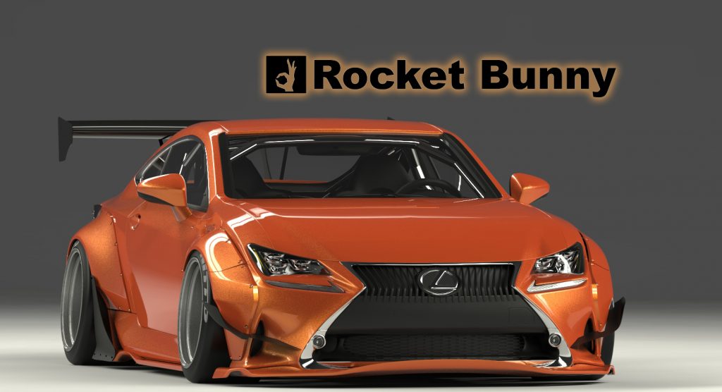 Full Rocket Bunny Body Kits For Lexus RC-F and RC350 Models - From ...