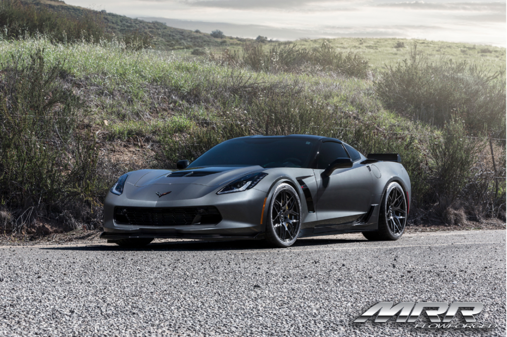 2016 Shark Grey Corvette C7 Z06 on MRR FS01 Wheels - Vivid Racing News