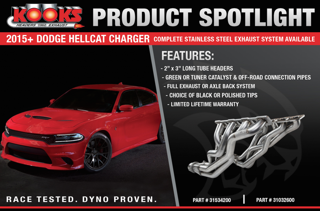 Kooks Headers’ Stainless Steel Exhaust for Dodge Hellcat Charger ...