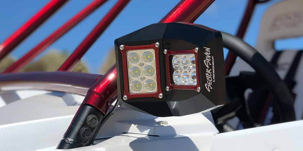 Sector Seven UTV Side Mirrors With 8,000 Lumen Of LED Power - Vivid ...