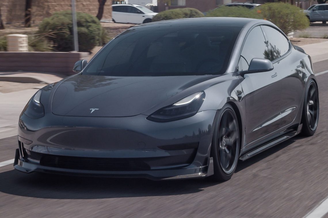 We Slammed the Tesla Model 3 With BC Racing Coilovers - Vivid Racing News