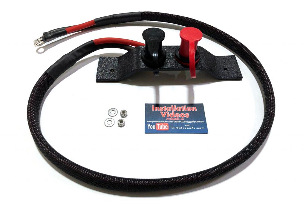 New Can-AM Battery Jump Post Kit from UTV Stereo - Vivid Racing News