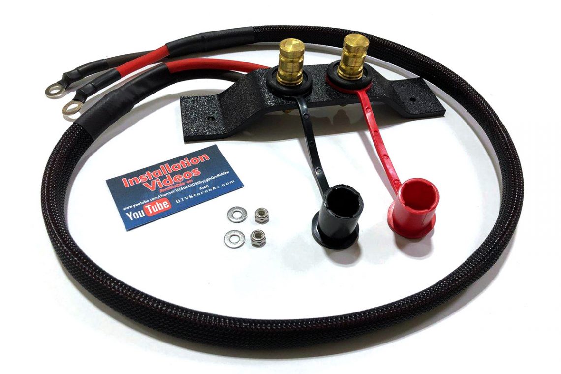 New Can-AM Battery Jump Post Kit from UTV Stereo - Vivid Racing News