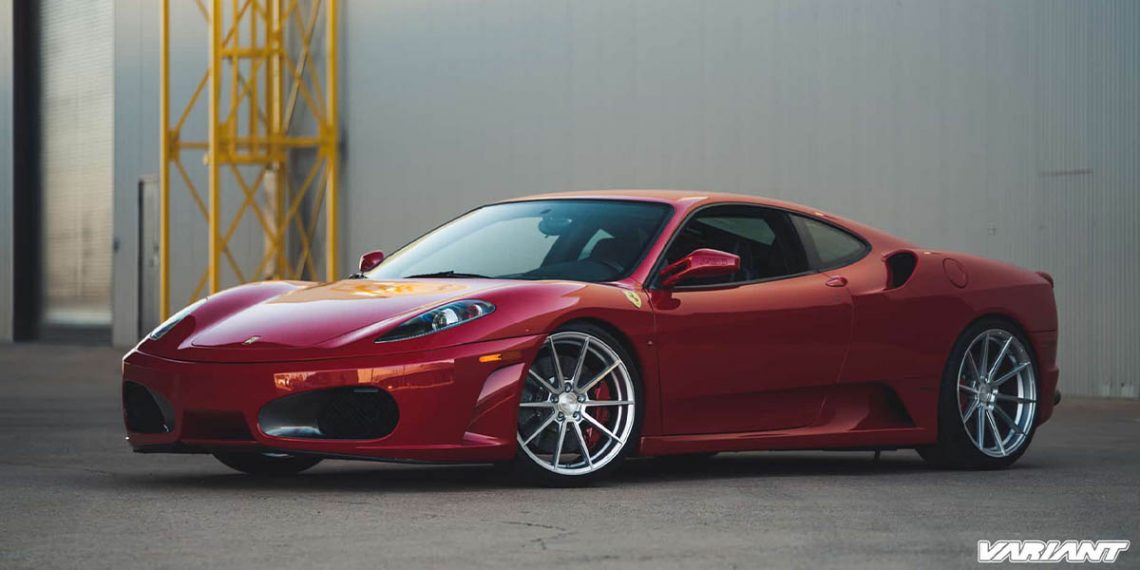 Variant Argon Wheels in Silver Mirror Finish On Ferrari F430 - Vivid ...