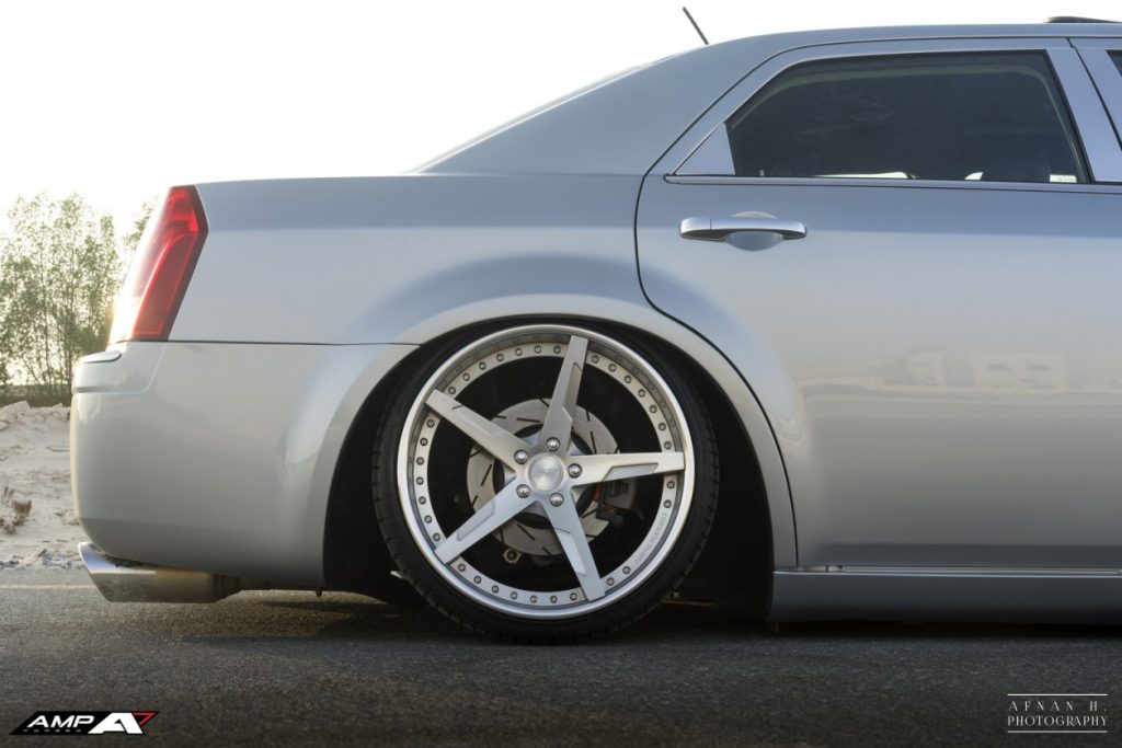 Bagged Chrysler 300C on 20-inch AMP-5 3-Piece Forged Wheels - Vivid ...