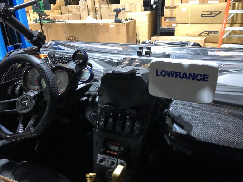 Lowrance Elite 5 Ti GPS Installation on a Can-Am X3 - Vivid Racing News