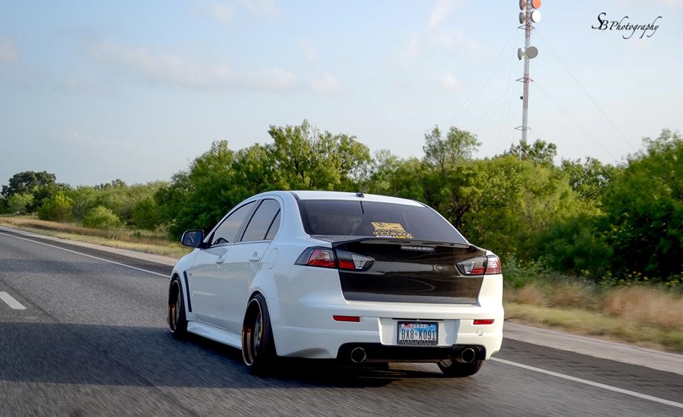 Slammed Mitsubishi EVO Ralliart with Avant Garde Wheels – Vivid Racing News