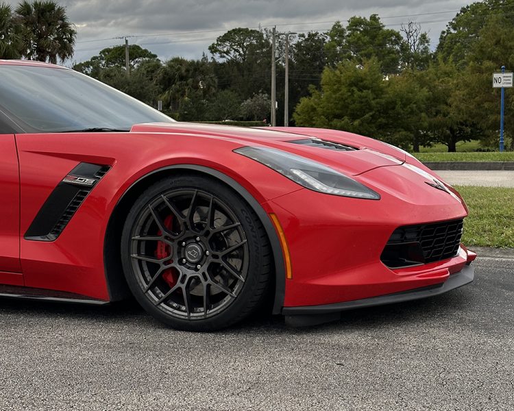 Chevrolet Corvette Z06 with new VR Forged D09 Gunmetal Wheels - Vivid ...