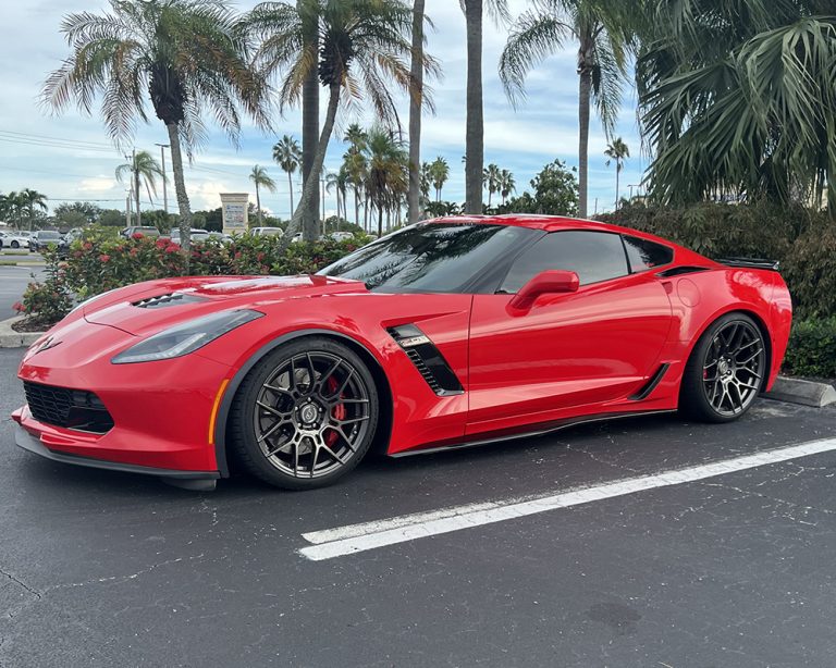 Chevrolet Corvette Z06 with new VR Forged D09 Gunmetal Wheels - Vivid ...
