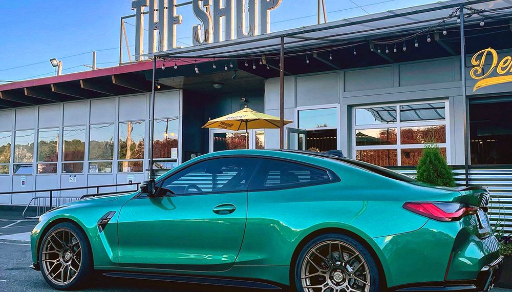 Isle of Man Green BMW M4 G82 with VR Forged D09 Satin Bronze Wheels ...