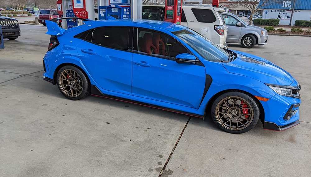 Honda Civic Type R with Satin Bronze D09 VR Forged Wheels – Vivid ...