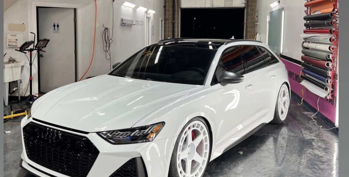 Audi RS6 Avant White with New White D12-R Wheels – Vivid Racing News
