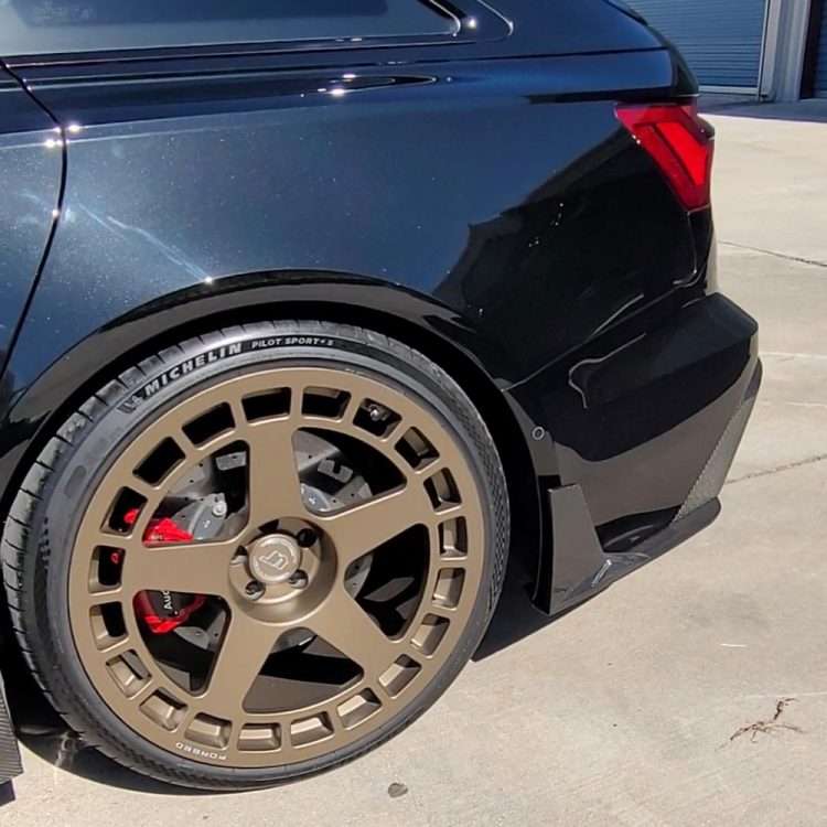 Audi RS6 Perfect Color Mix Black on Bronze with Full Carbon Aero Kit ...