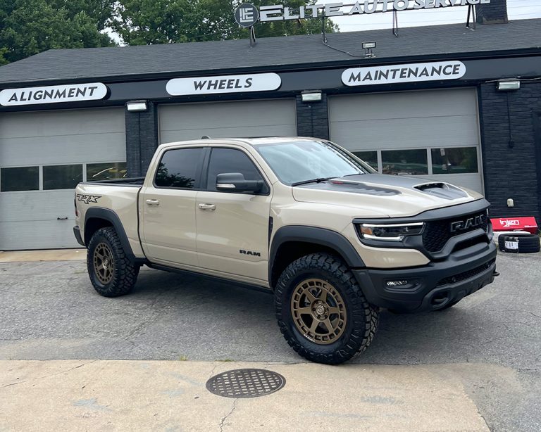 Sand Blast Ram TRX with Satin Bronze VR Forged D14 Wheels - Vivid ...