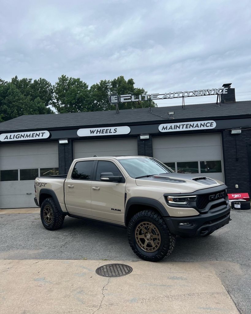 Sand Blast Ram TRX with Satin Bronze VR Forged D14 Wheels - Vivid ...